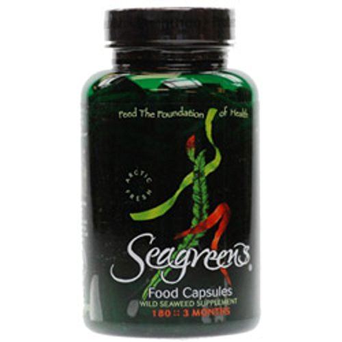 Seagreens Organic Wild Seaweed Food Capsules X 180 - RangePlus